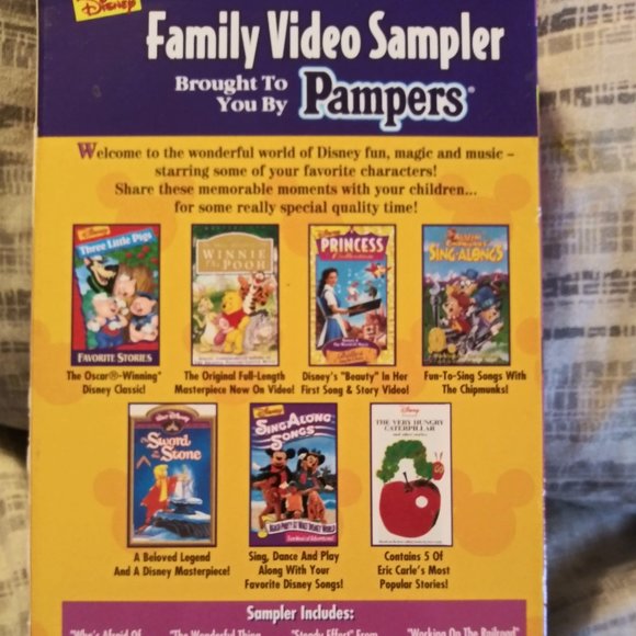 Media | Disney Family Video Sampler From Disney And Pamper | Poshmark